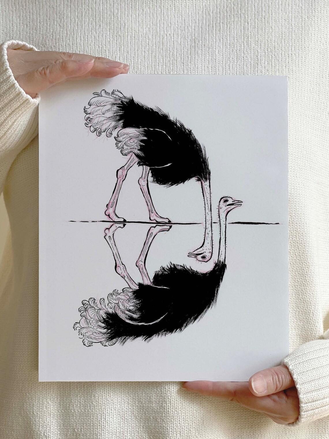 Ostrich Print Ostrich Decor Ostrich Art Ostrich Wall Art Big Birds ...