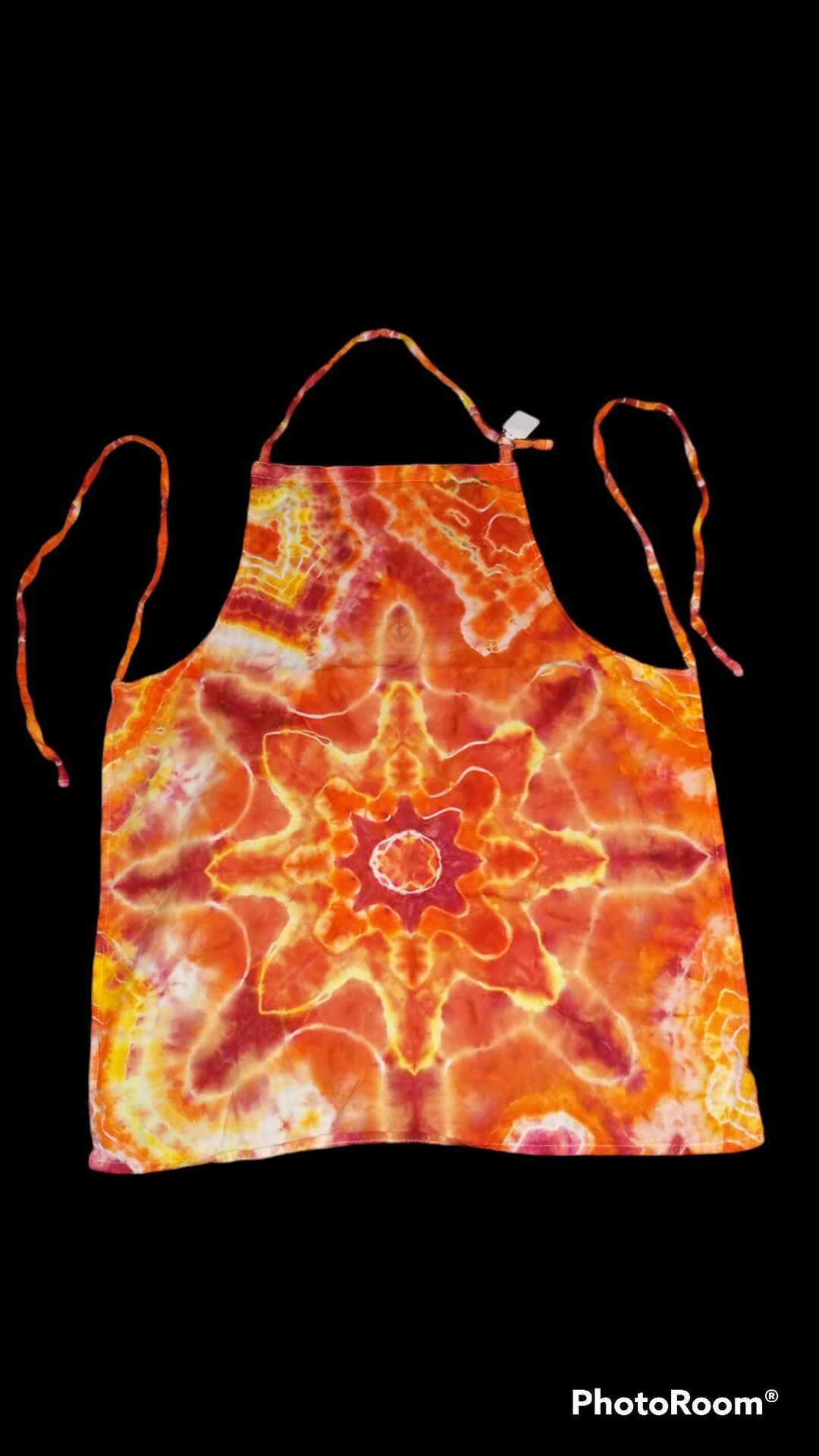 Orange and Red Apron and Towel Set - Etsy
