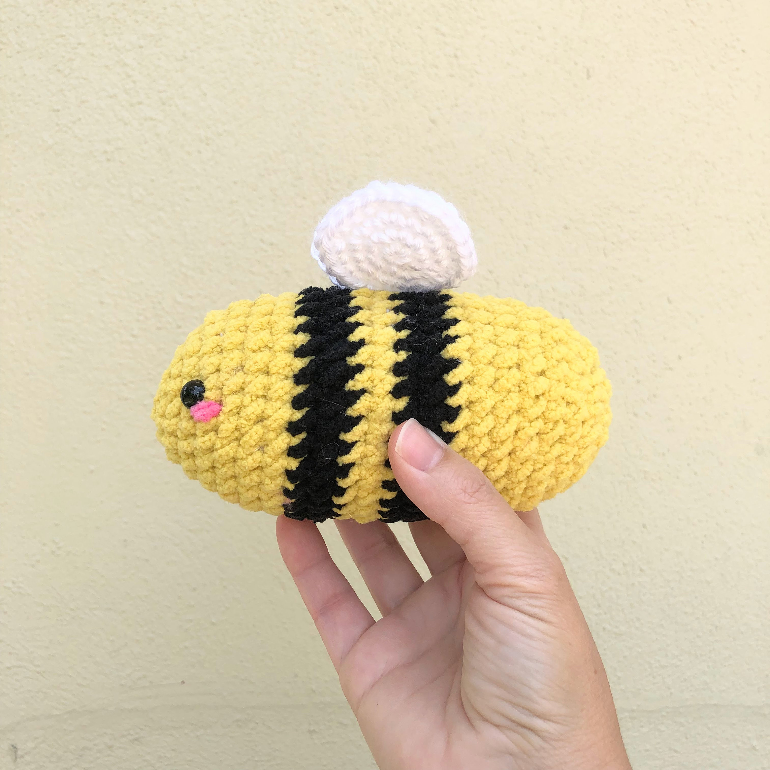Bumble Bee, Plush Yarn Crocheted Toy - Etsy