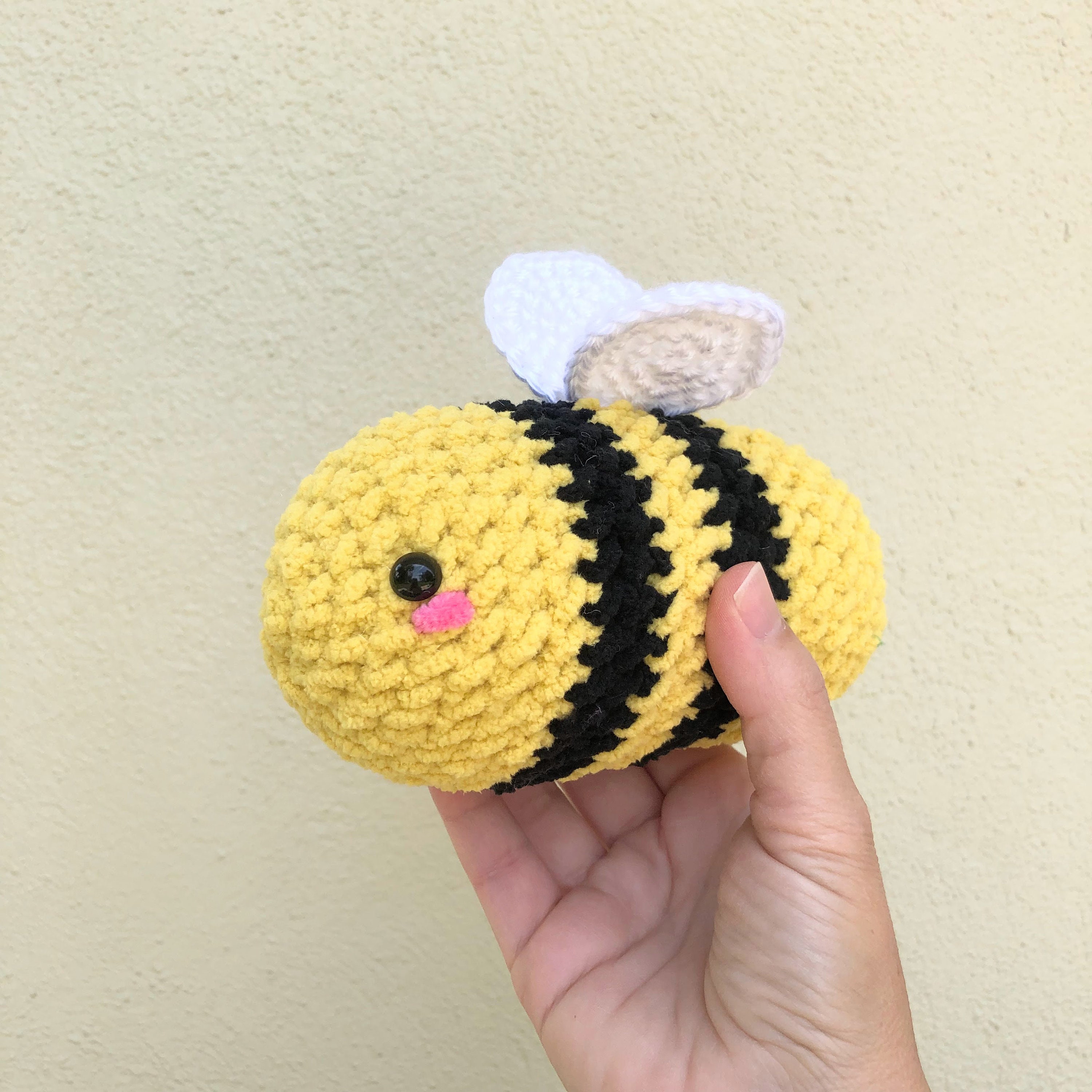 Bumble Bee, Plush Yarn Crocheted Toy - Etsy