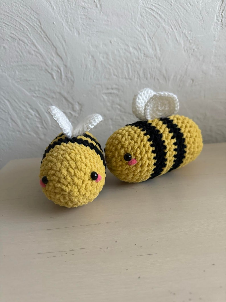 Bumble Bee, Plush Yarn Crocheted Toy - Etsy