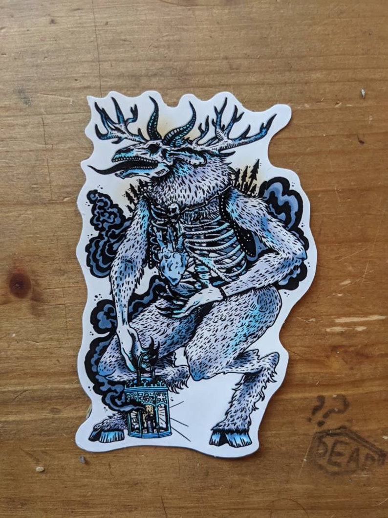 Windigo Archival Print Sticker - Etsy