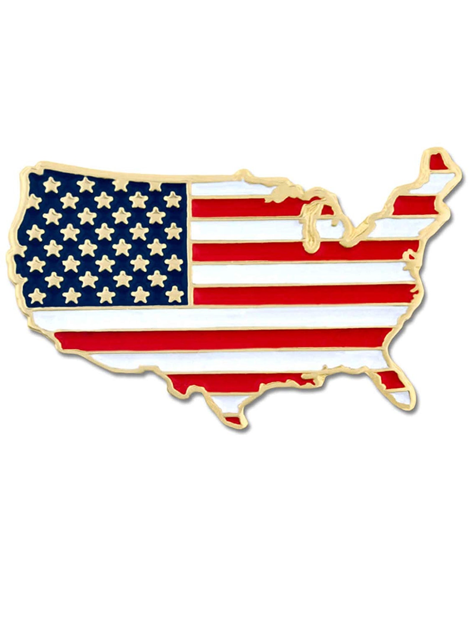 USA Map Outline Lapel Pin - Etsy