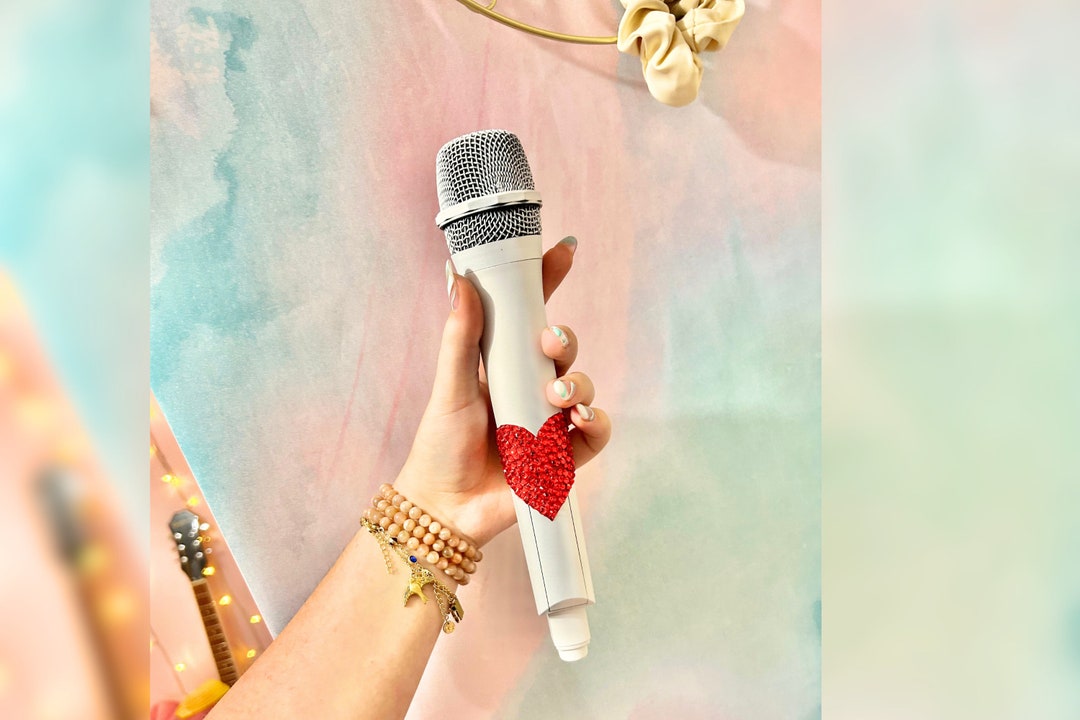 Red Heart Emails Tour Era Mic Sabrina Prop Microphone - Etsy UK