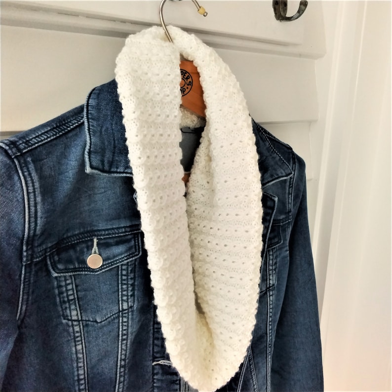 Knitting Pattern for Easy Faux Cable Winter Cowl Scarf Pattern - Etsy