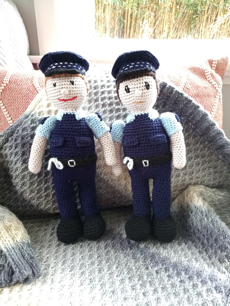 Crochet Pattern Police Officer Toy Softie Amigurumi Policeman | Etsy