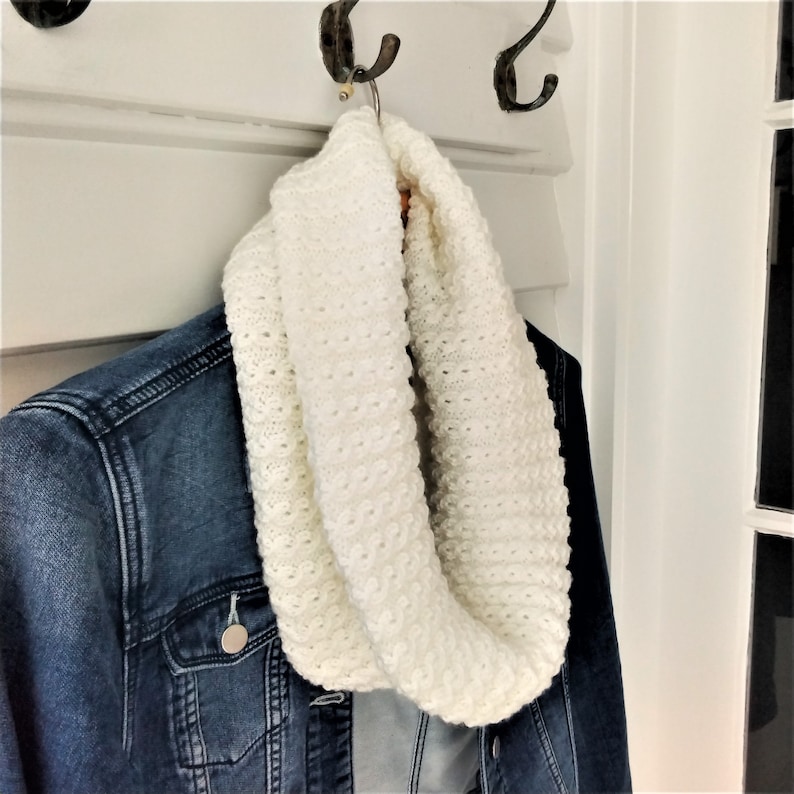 Knitting Pattern for Easy Faux Cable Winter Cowl Scarf Pattern - Etsy