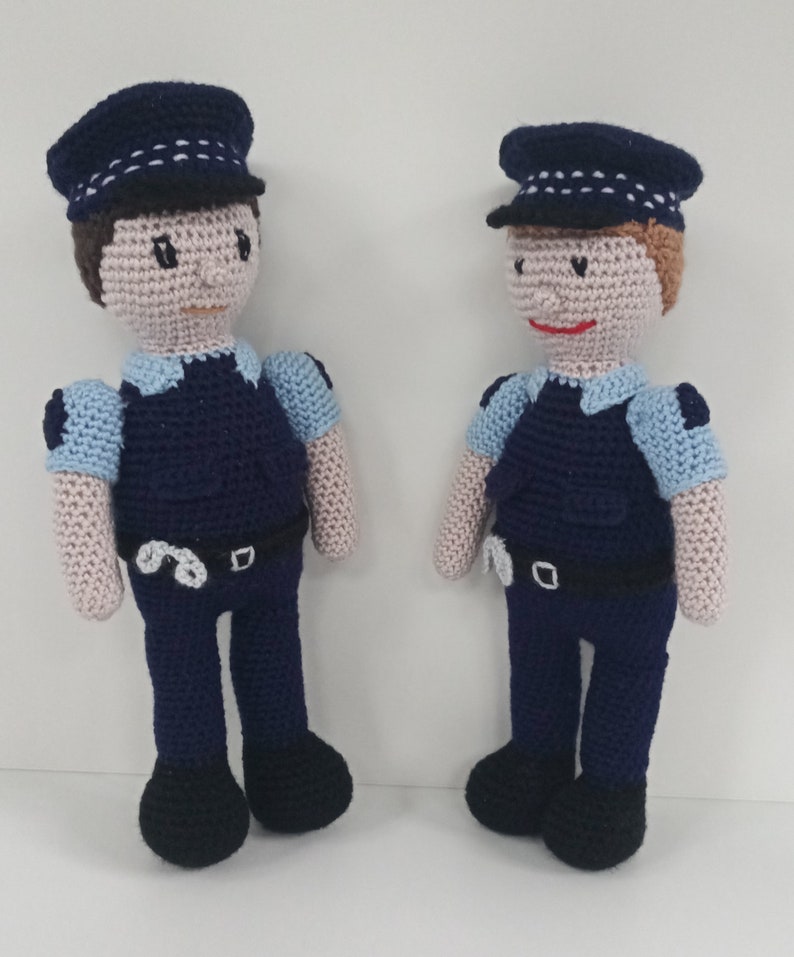 Crochet Pattern Police Officer Toy Softie Amigurumi Policeman - Etsy ...