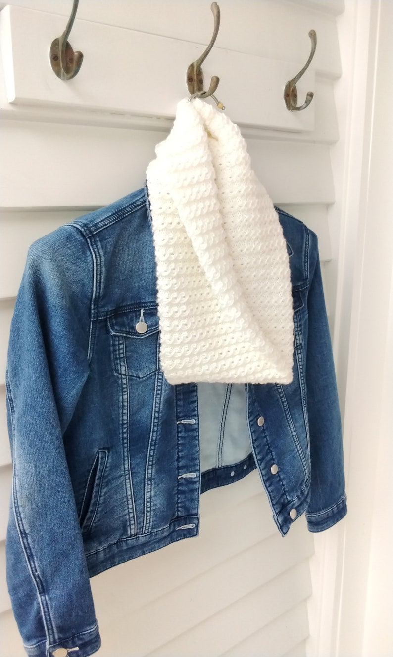 Knitting Pattern for Easy Faux Cable Winter Cowl Scarf Pattern - Etsy