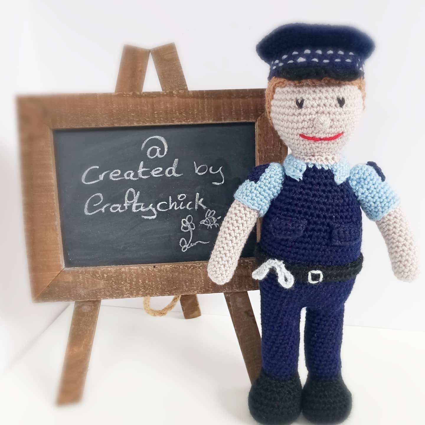 Crochet Pattern Police Officer Toy Softie, Amigurumi Policeman Pattern ...
