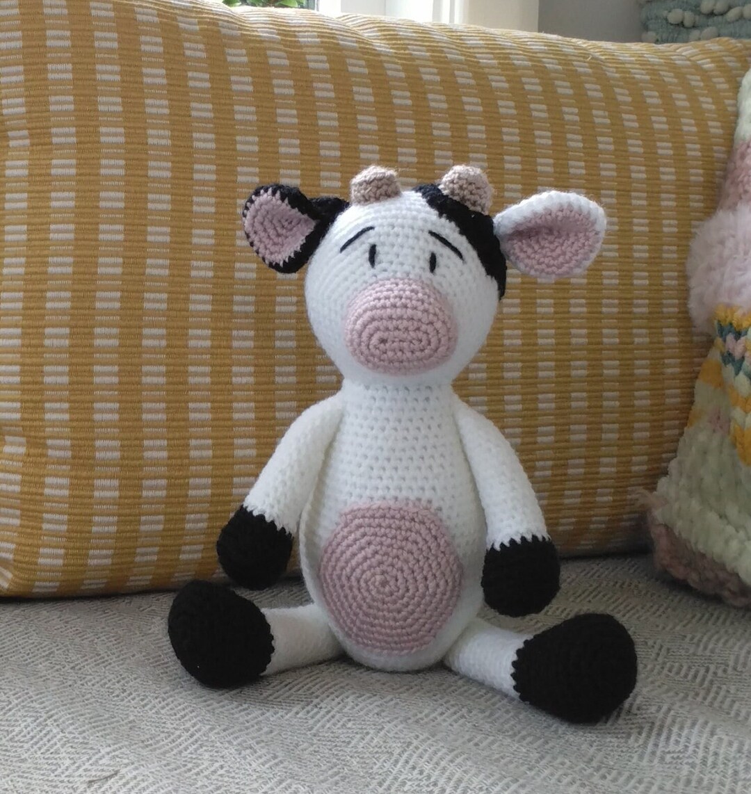 Crochet Amigurumi Cow Pattern Crochet Cute Cow Plushie Gift - Etsy