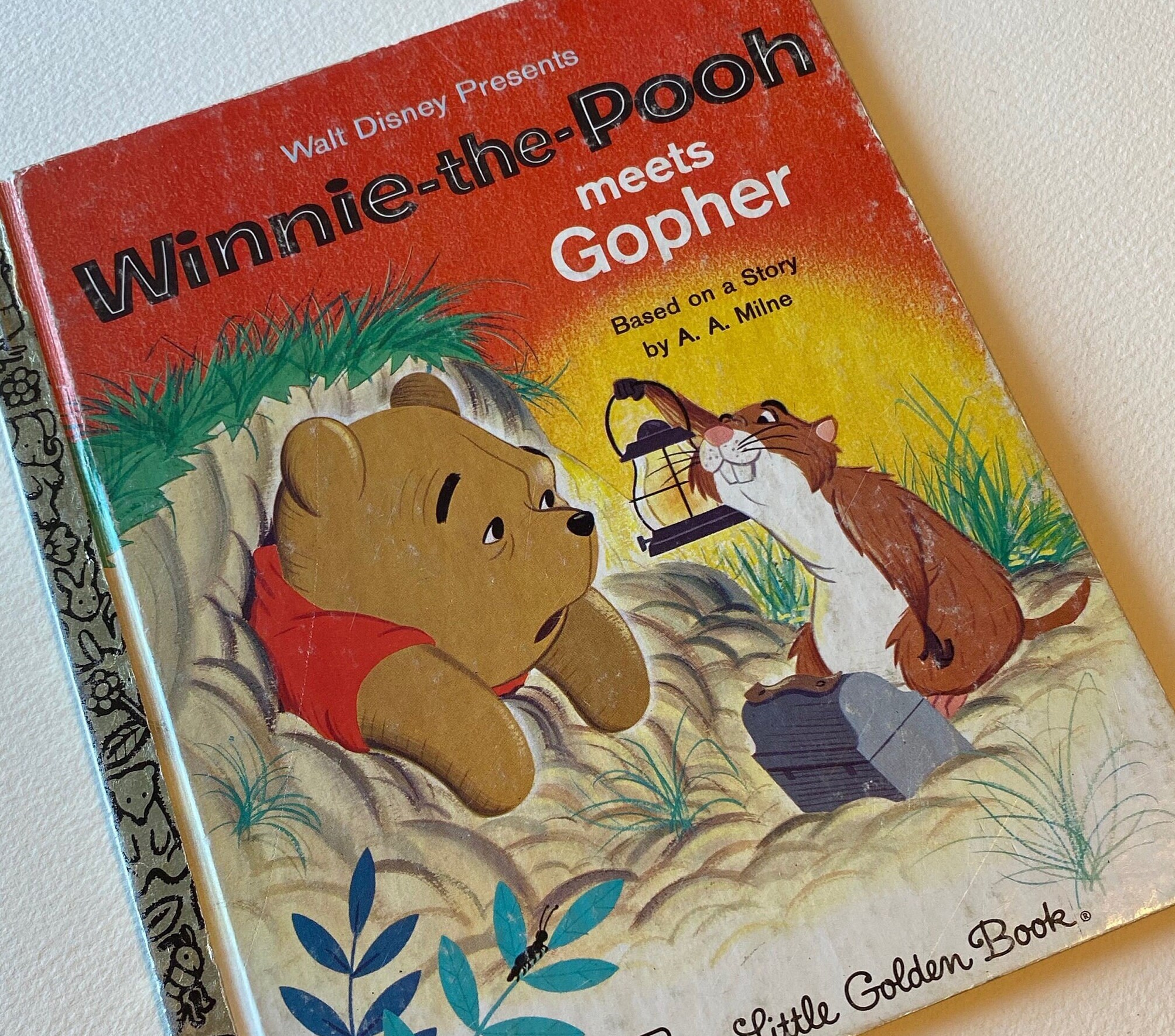 Winnie-the-pooh Meets Gopher 1978 Little Golden Book Collectible Book A ...