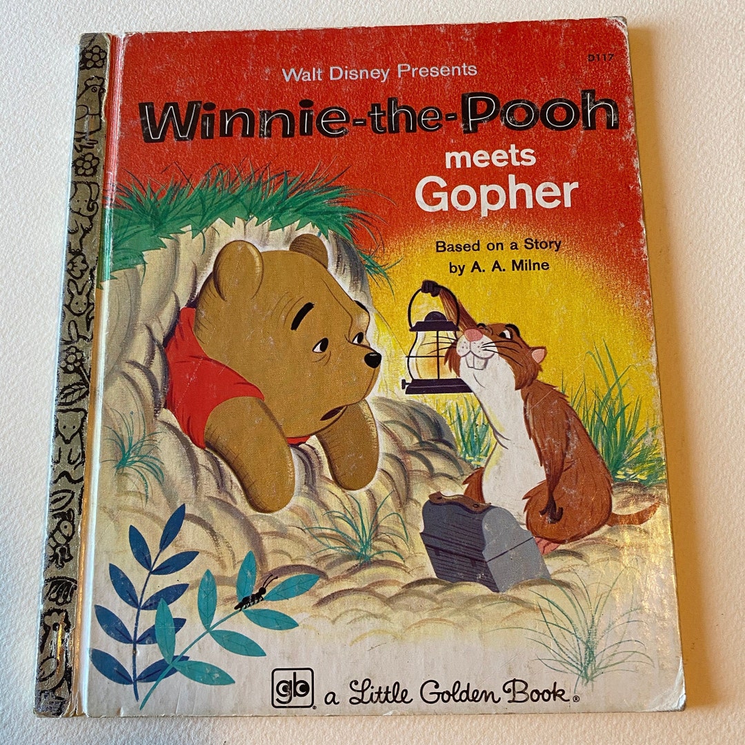 Winnie-the-pooh Meets Gopher 1978 Little Golden Book Collectible Book A ...