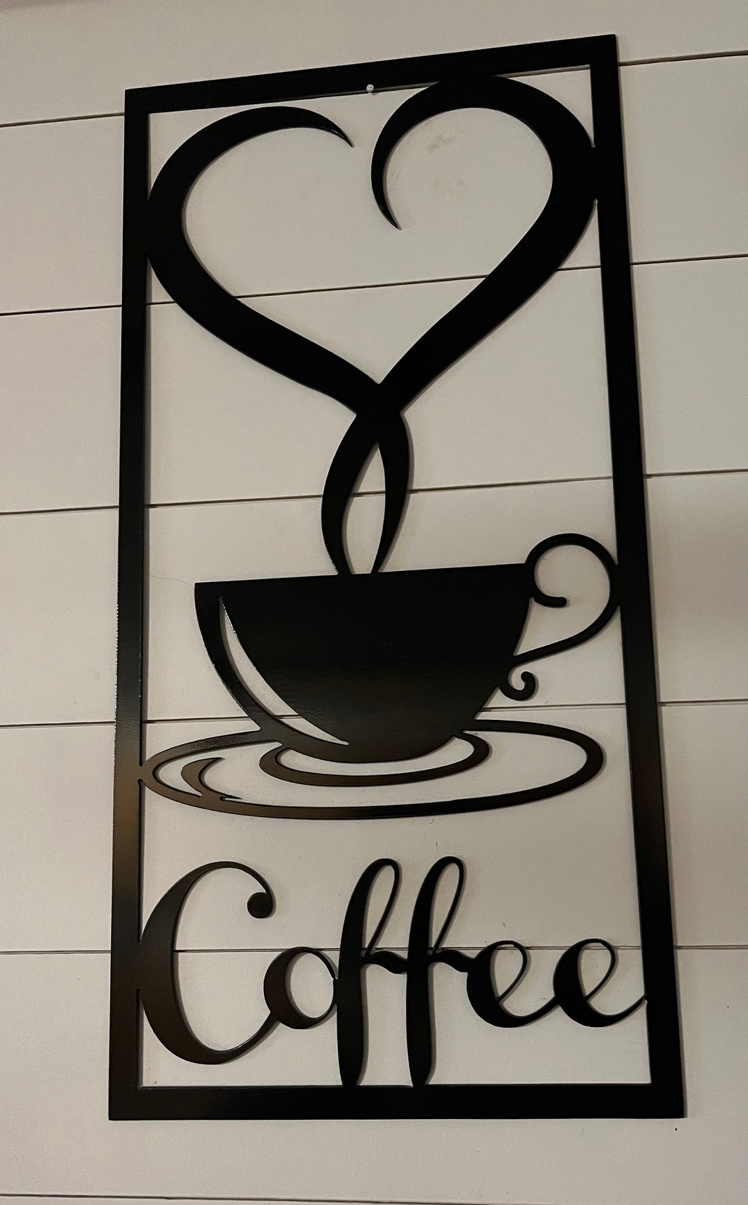 Custom Metal Coffee Sign - Etsy