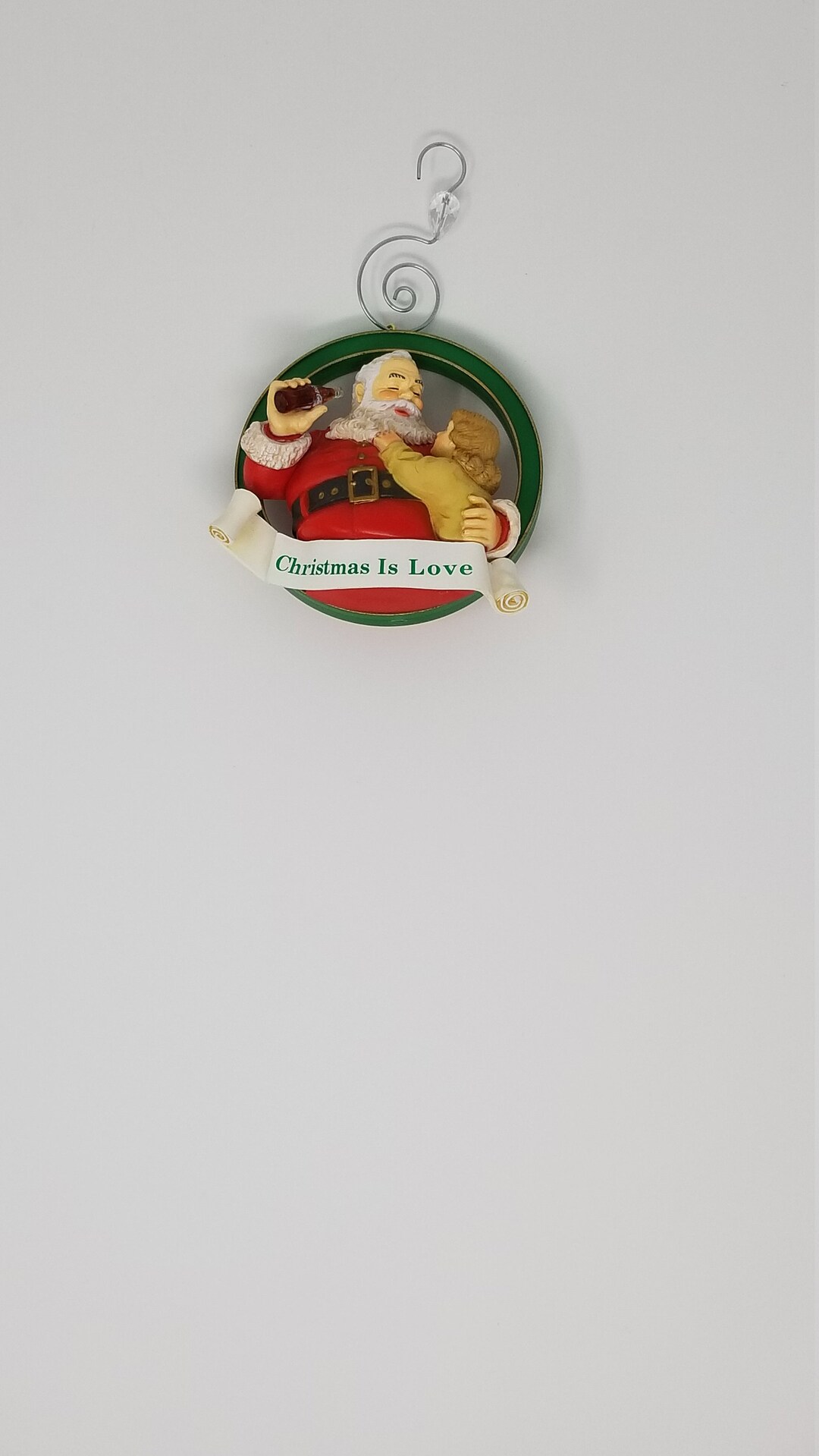 Vintage 1990 Coca-cola Santa Ornament: Haddon Sunblom 1938 Ad Art - Etsy
