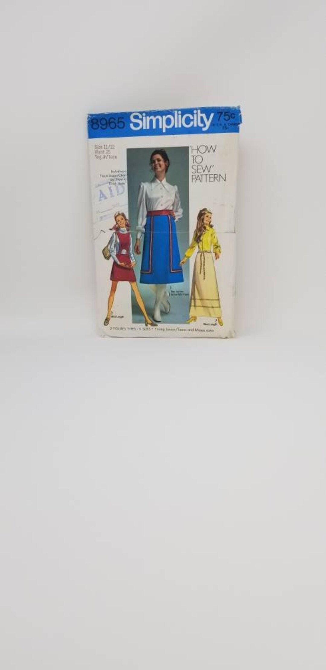 Simplicity Pattern 8965, Size 9/10, Young Junior/teen and Misses ...