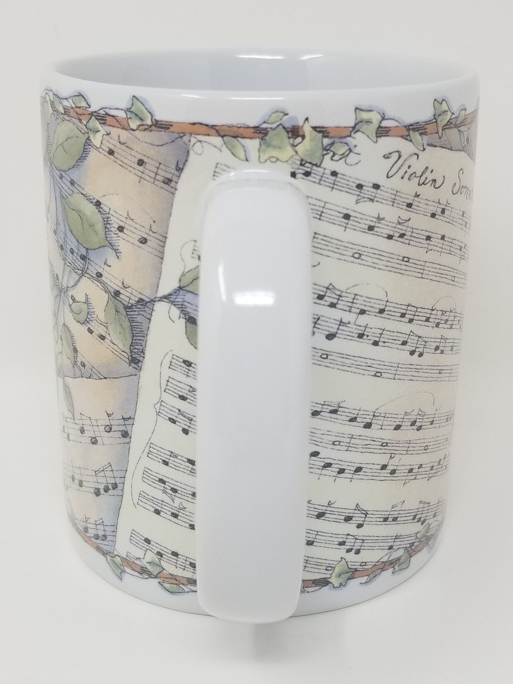 Susan Winger Musical Notes Collector Mug - Chopin Violin Sonata - Etsy