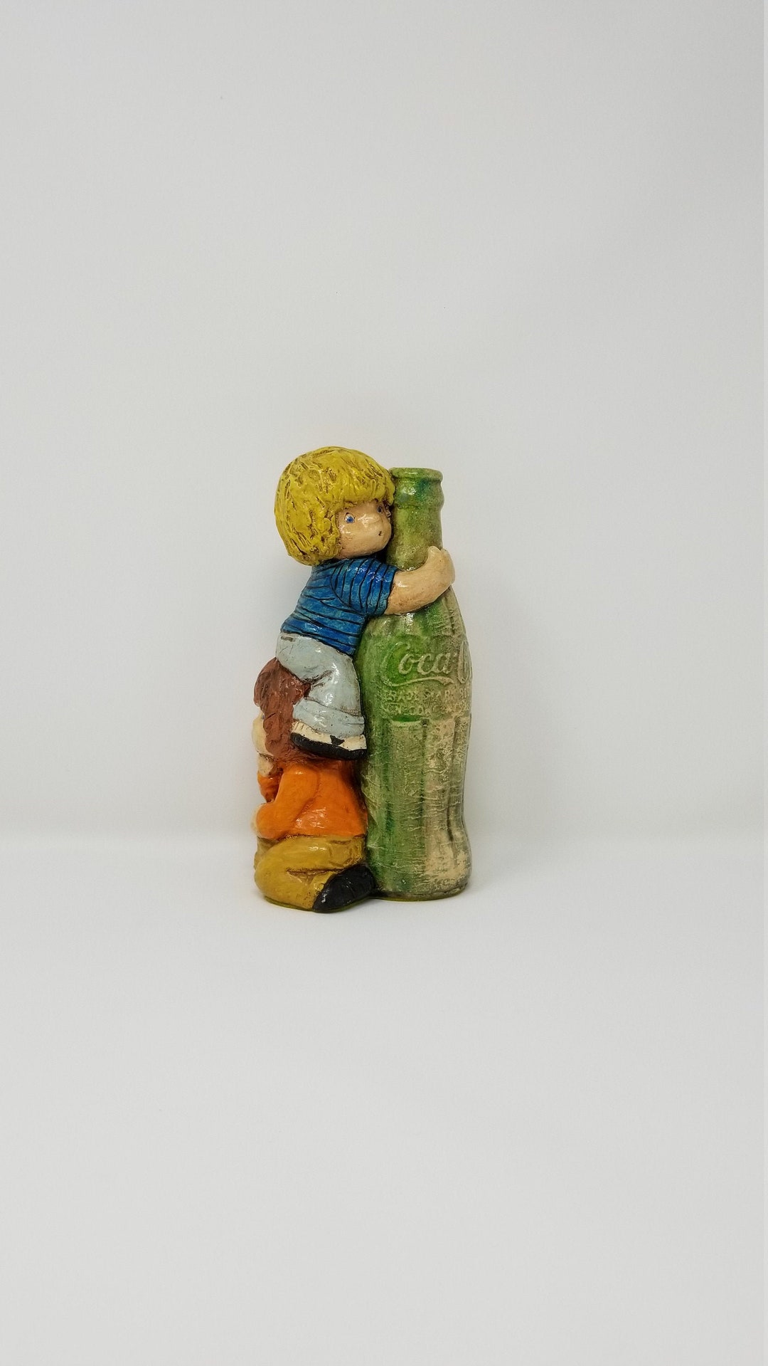 Carol Rardon Coca-cola Sculpture, Two Kids Climbing a Coke Bottle ...