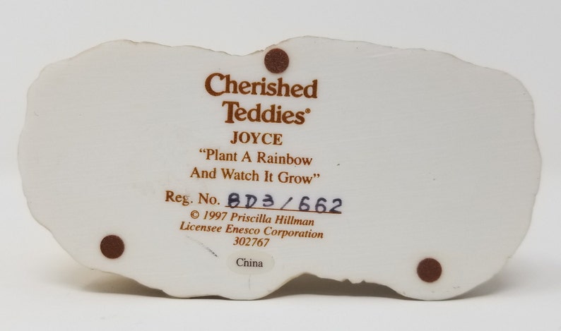Cherished Teddies, Joyce (302767) Plant a Rainbow and Watch It Grow ...