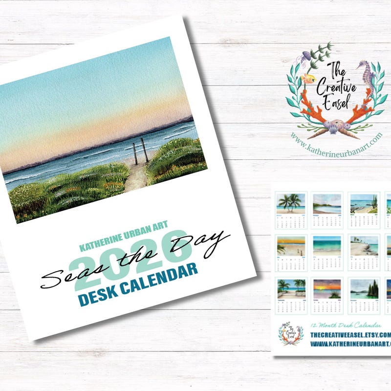 2026 Calendar Beachy - Etsy
