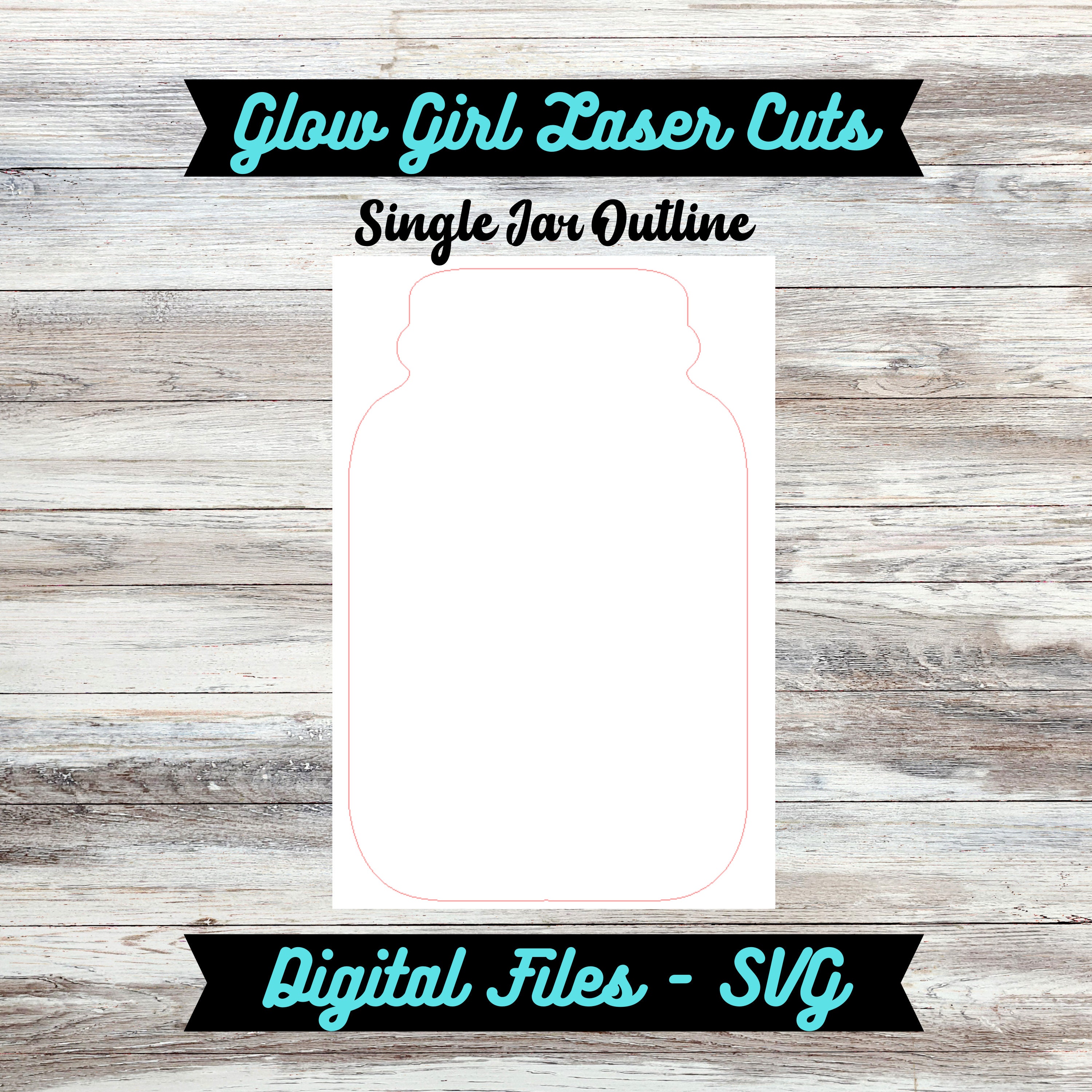 Single Jar Chalk File Outline SVG Chalk File Download for - Etsy