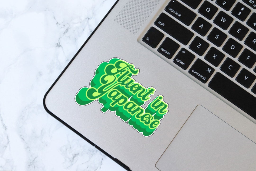 Sticker Laminated Water Resistant Fluent in Yapanese Vibrant Colors ...