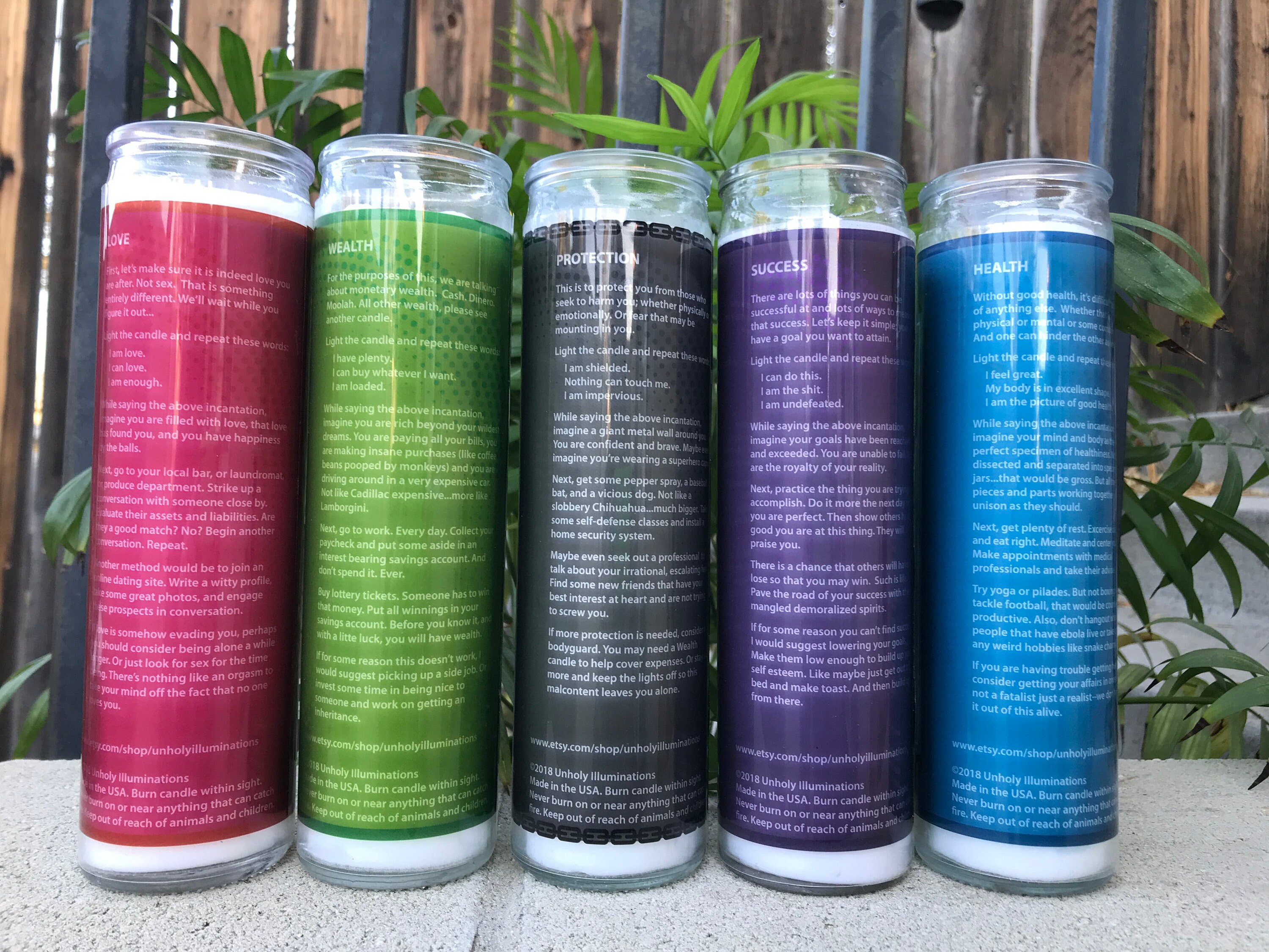 Snarky Spell Candles--full Set - Etsy