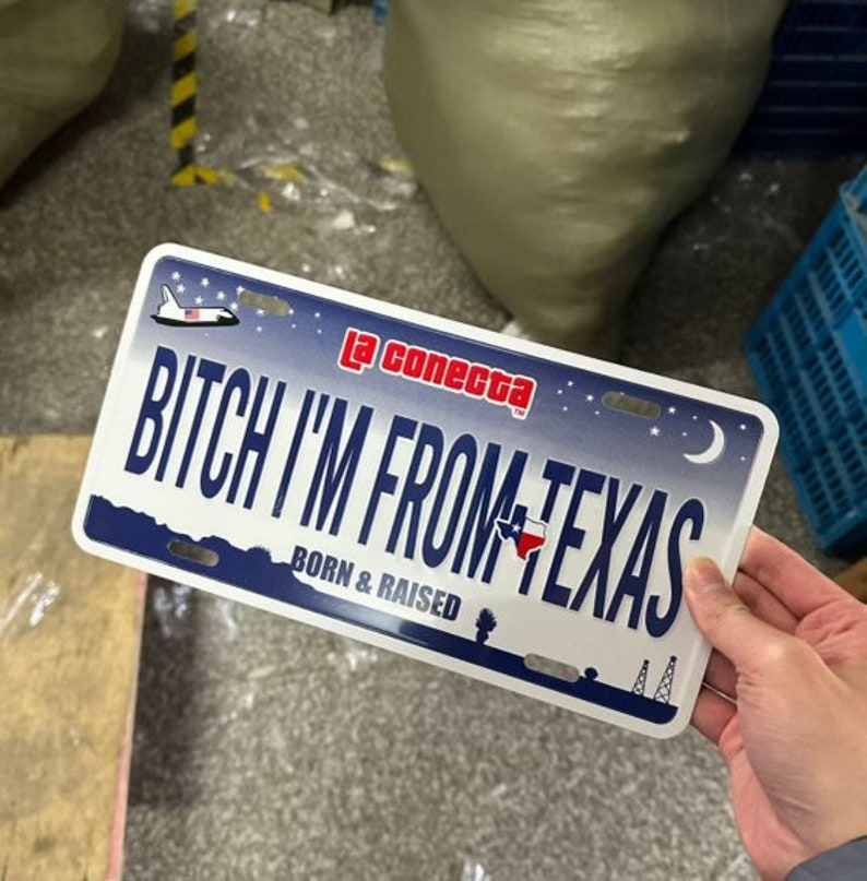 Bitch Im From Texas License Plate - Etsy
