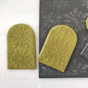 snowflake texture mat