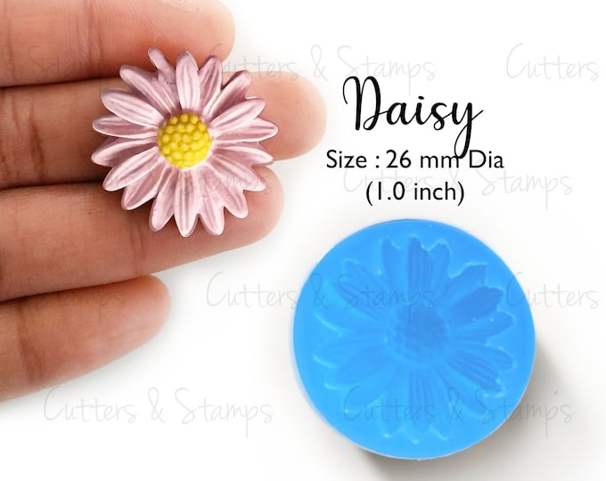 Clay Mold : DAISY 26mm Silicon Mold for Polymer Clay | Polymer Clay ...