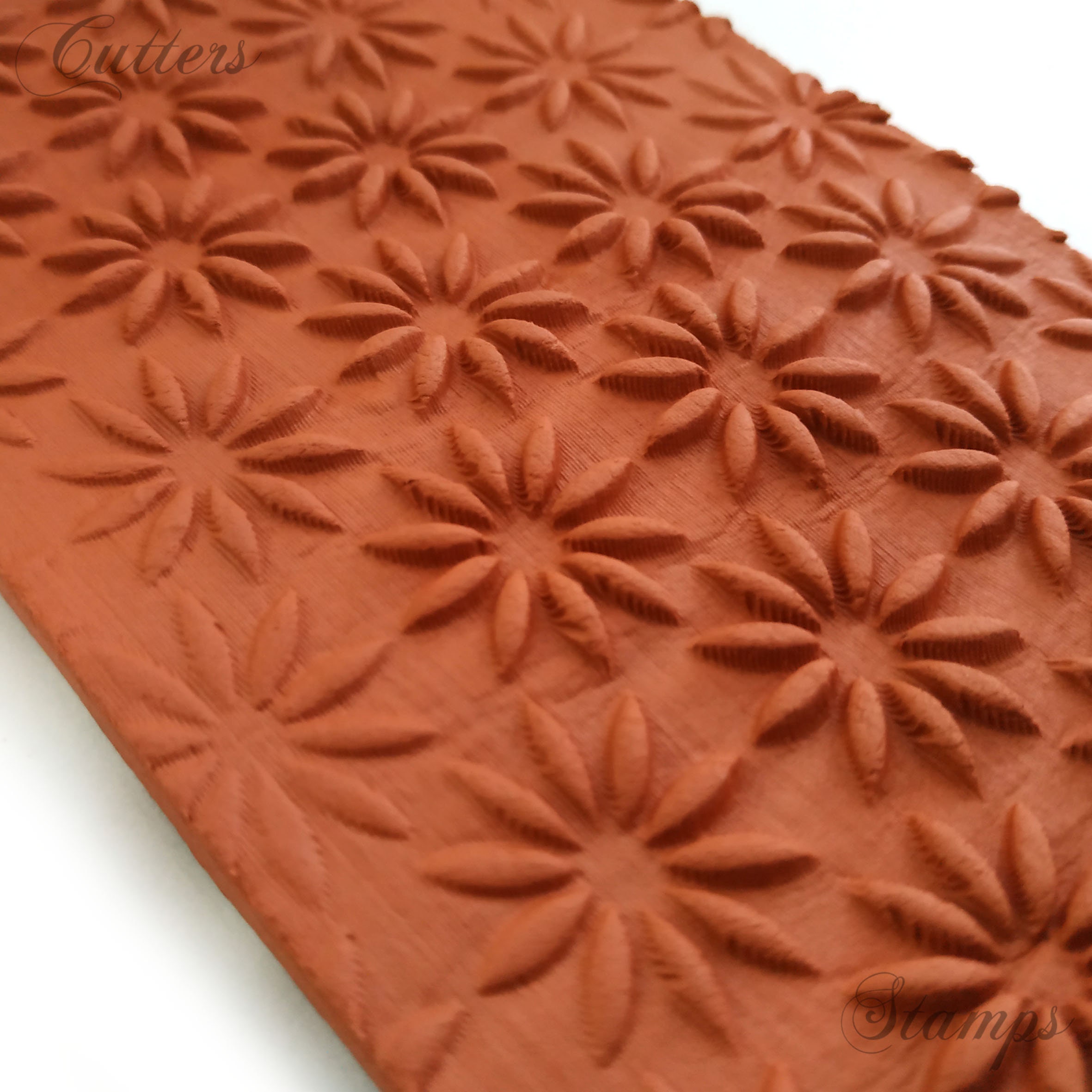 Flower Texture Roller Floral Textures Polymer Clay Pattern | Etsy