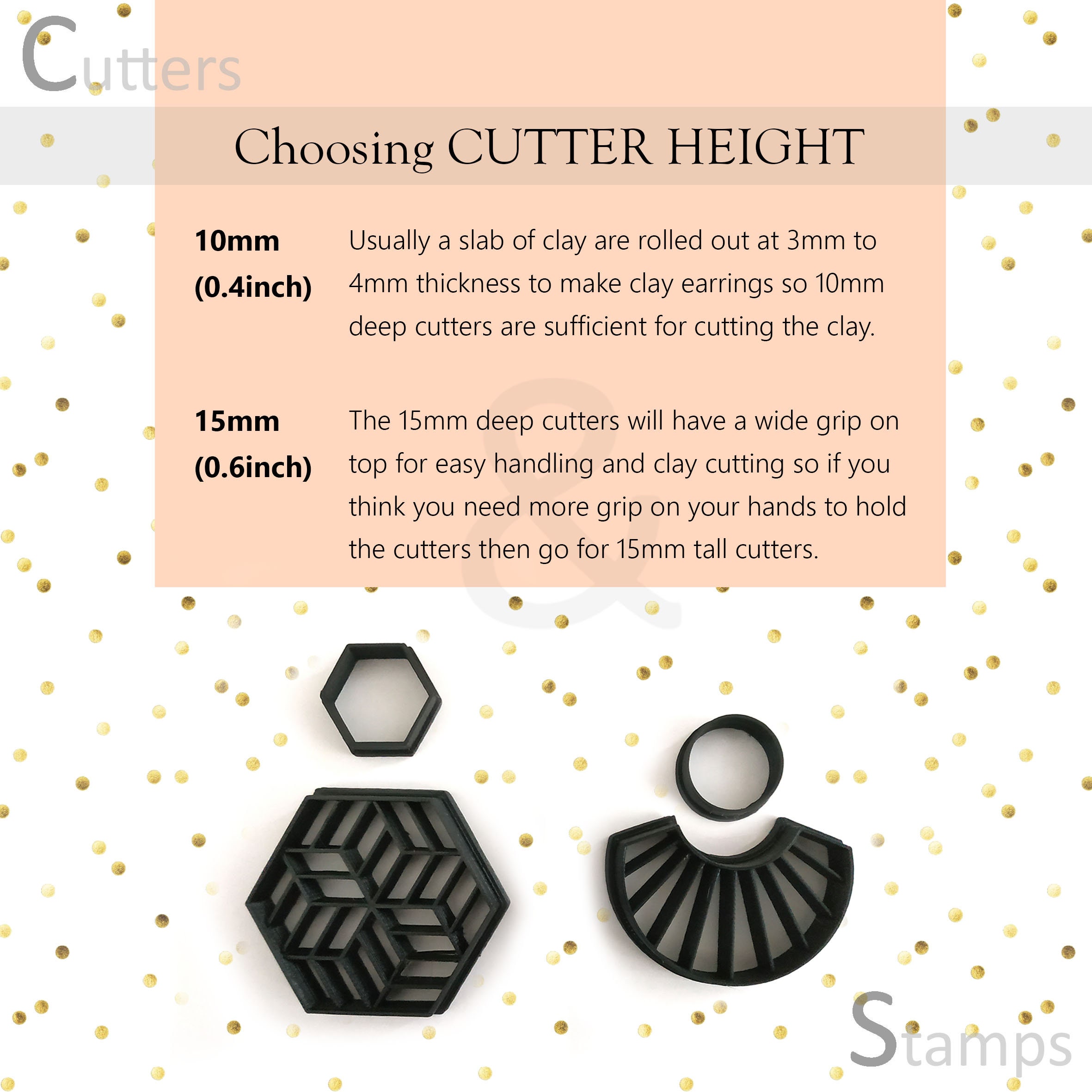 Polymer Clay Cutter Set of 4 Clay Shape Cutter Unique Clay | Etsy