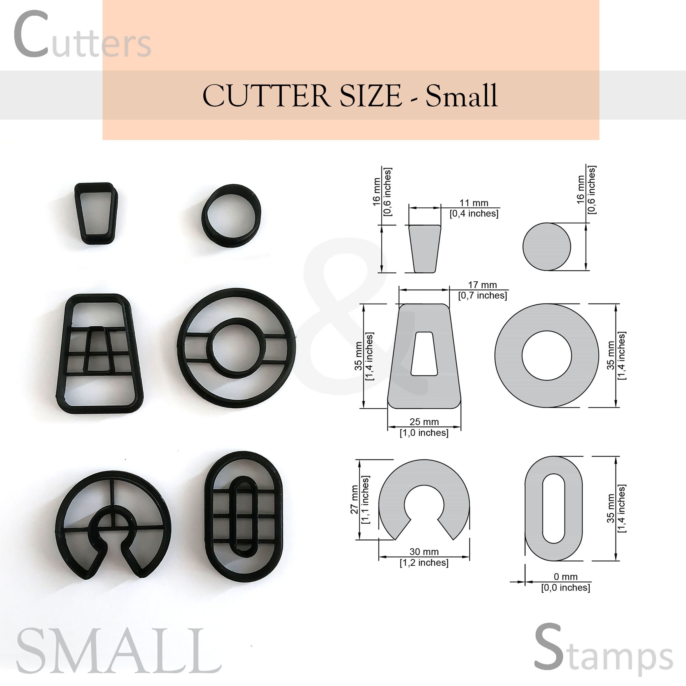 Polymer Clay Cutter Set of 6 Donut Clay Shape Cutter - Etsy