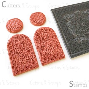 TAPESTRY Texture Mat for Polymer Clay | Clay Pattern Stamps | Textures ...