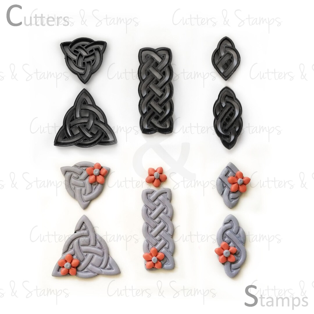 CELTIC KNOT Clay Cutters | Clay Shape Cutter With Detailing | Unique ...
