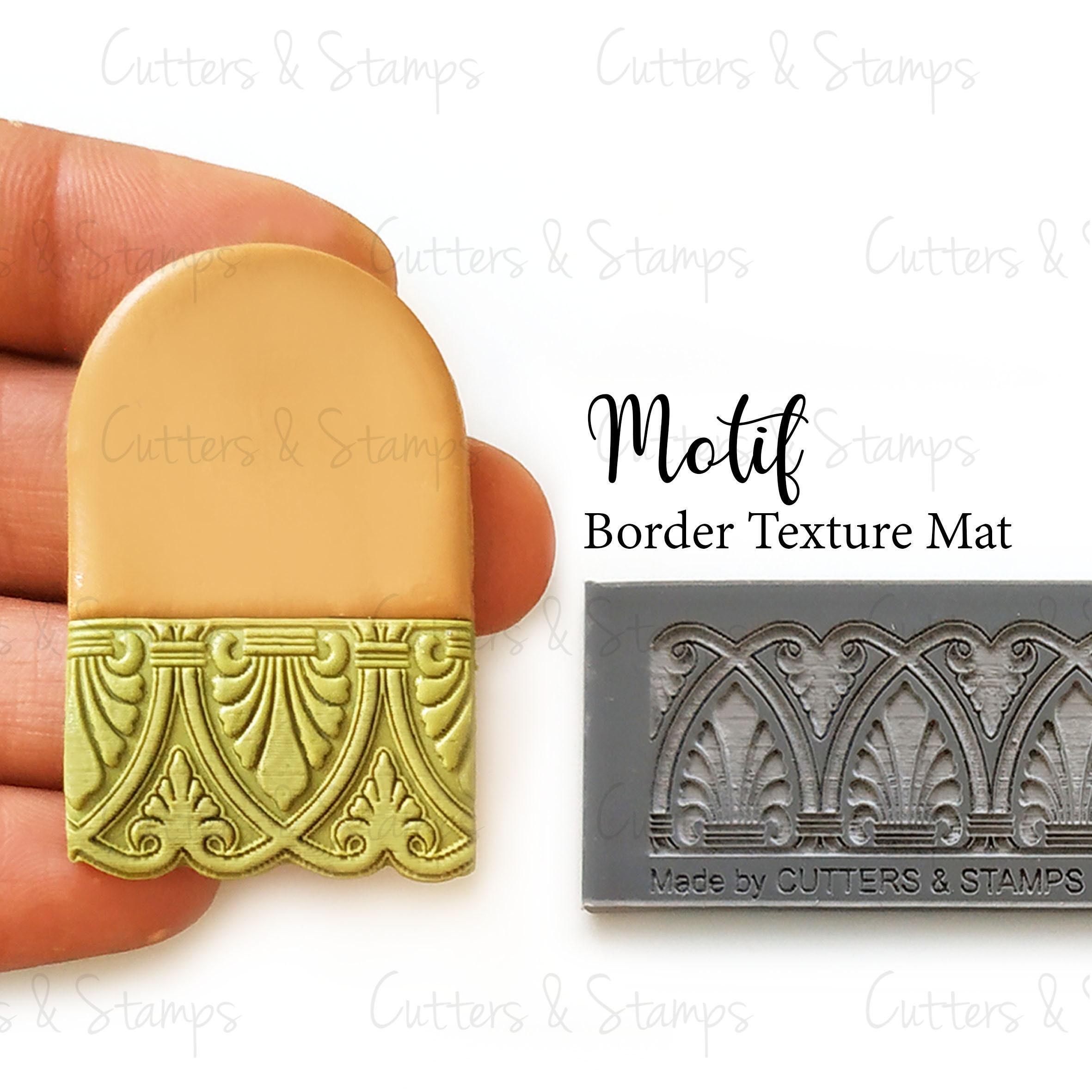 MOTIF border Texture Mat for Polymer Clay Clay Pattern - Etsy