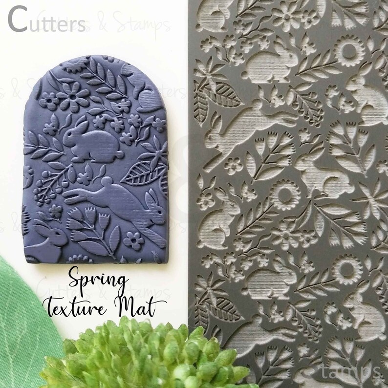 SPRING Texture Mat for Polymer Clay Clay Pattern Stamps - Etsy