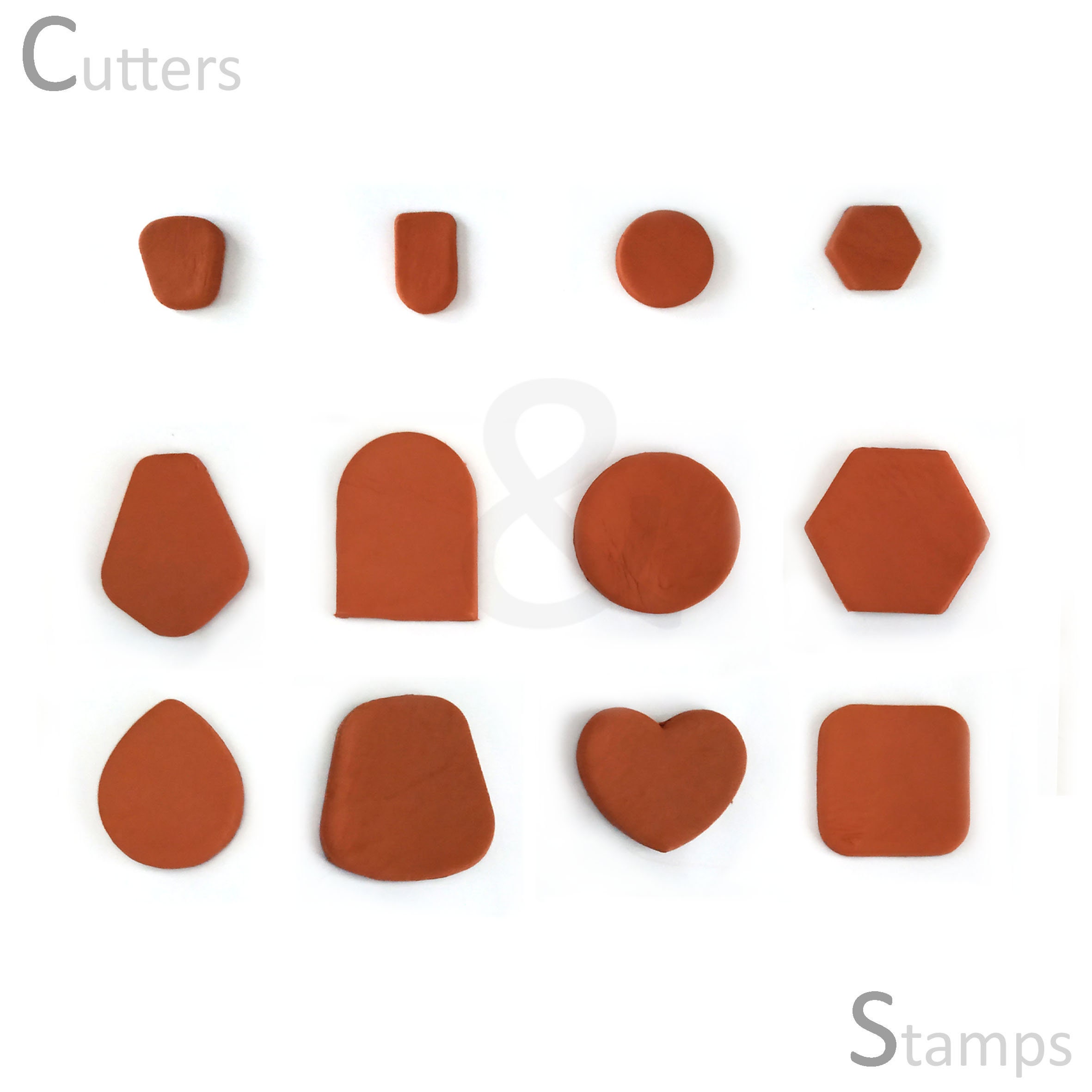 Polymer Clay Earring Cutter Set Of12 Polymer Clay Cutter - Etsy