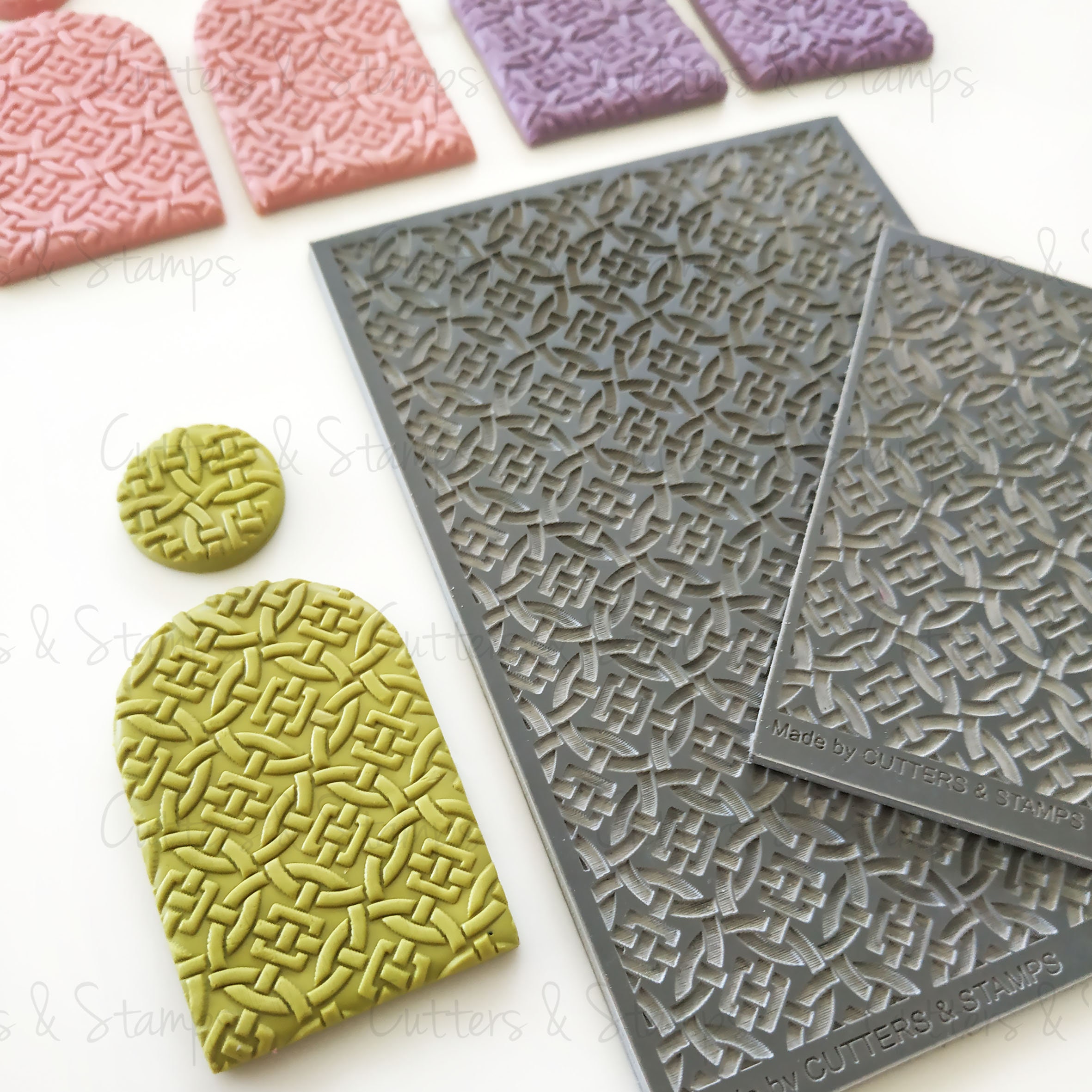 CELTIC KNOT Texture Mat for Polymer Clay Clay Pattern Stamps - Etsy