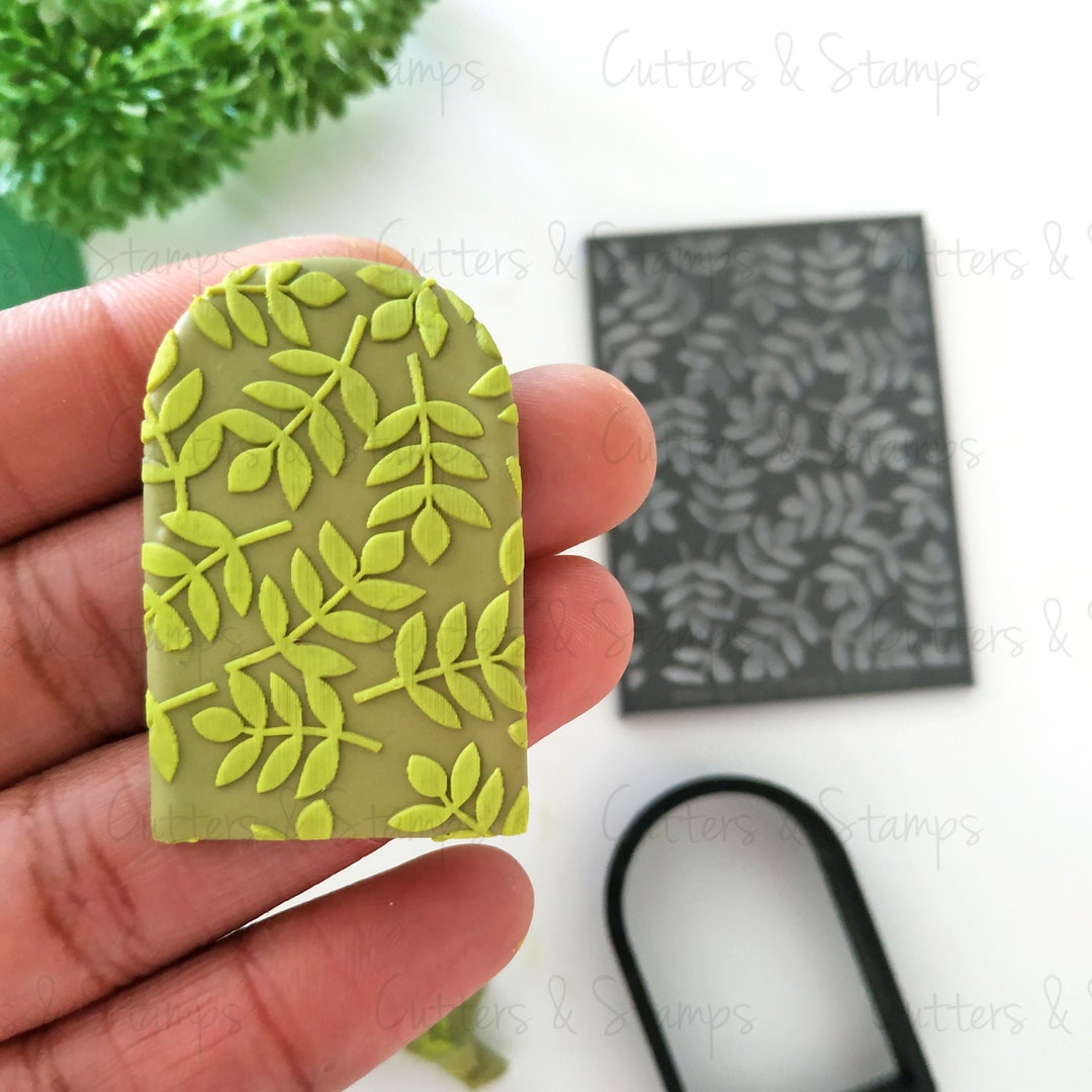 FOLIAGE Texture Mat for Polymer Clay | Clay Pattern Stamps | Textures ...