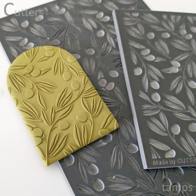 OLIVE BRANCH Texture Mat for Polymer Clay Clay Pattern - Etsy