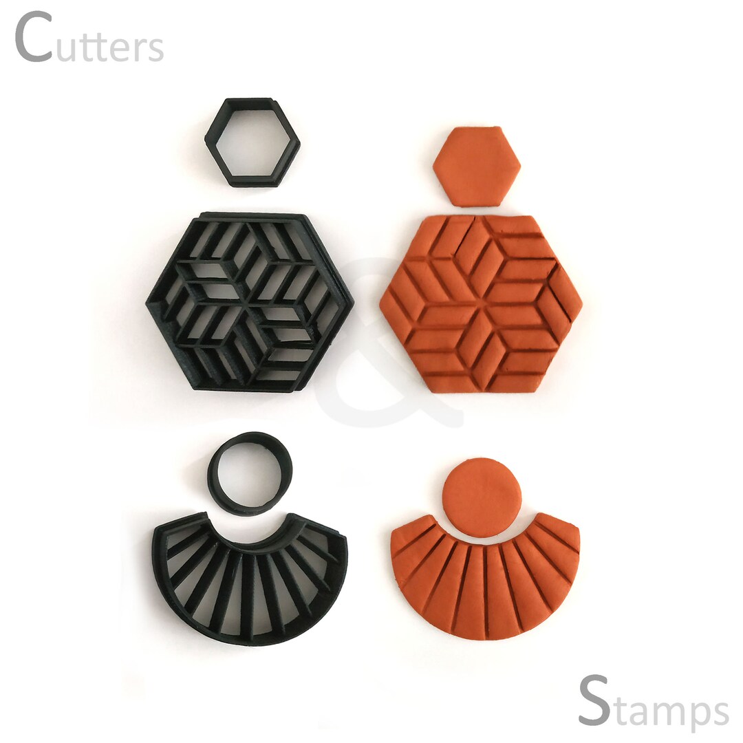 Polymer Clay Cutter Set of 4 Clay Shape Cutter Unique Clay - Etsy