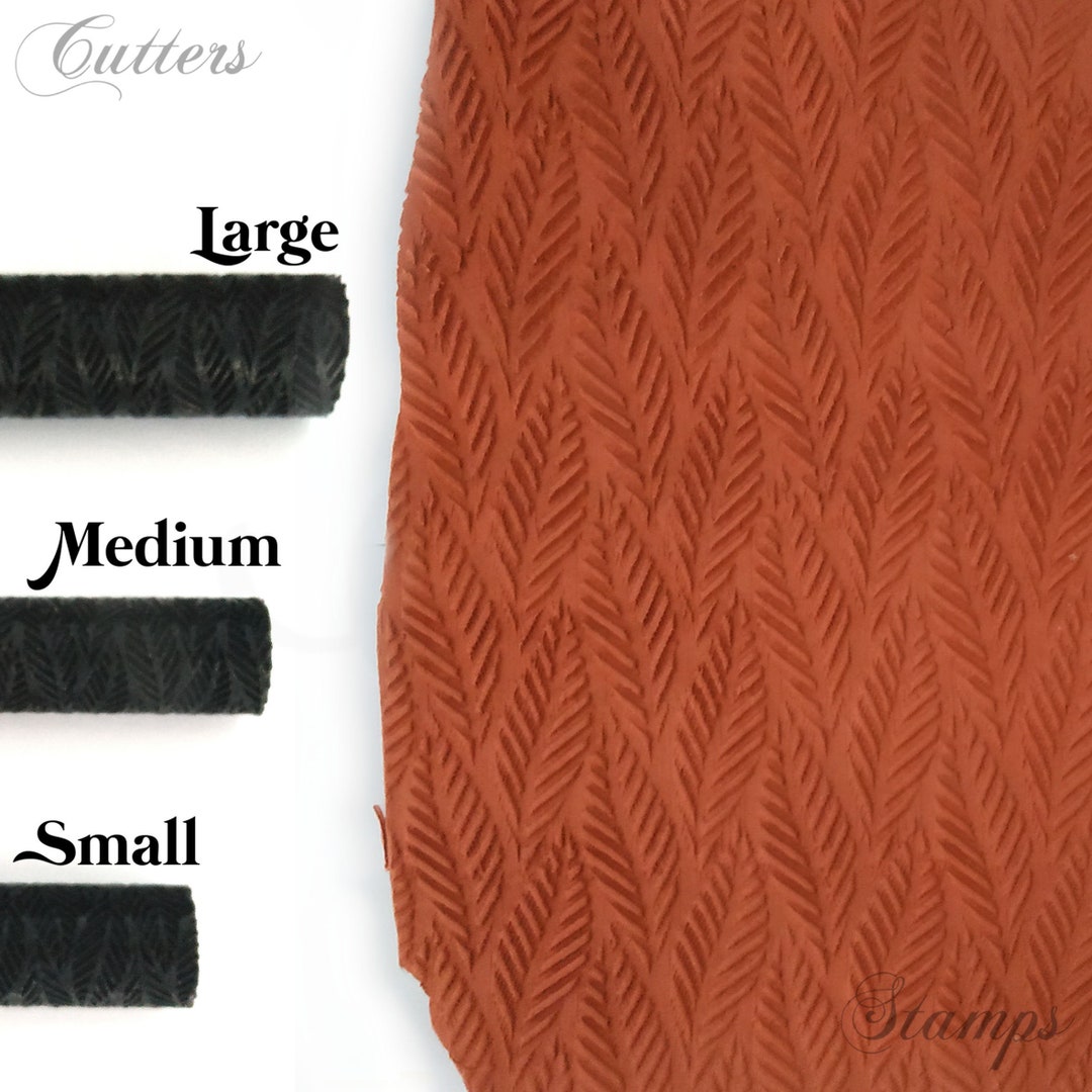 Clay Leaf Texture Roller | Leaf Textures | Polymer Clay Pattern Hand ...