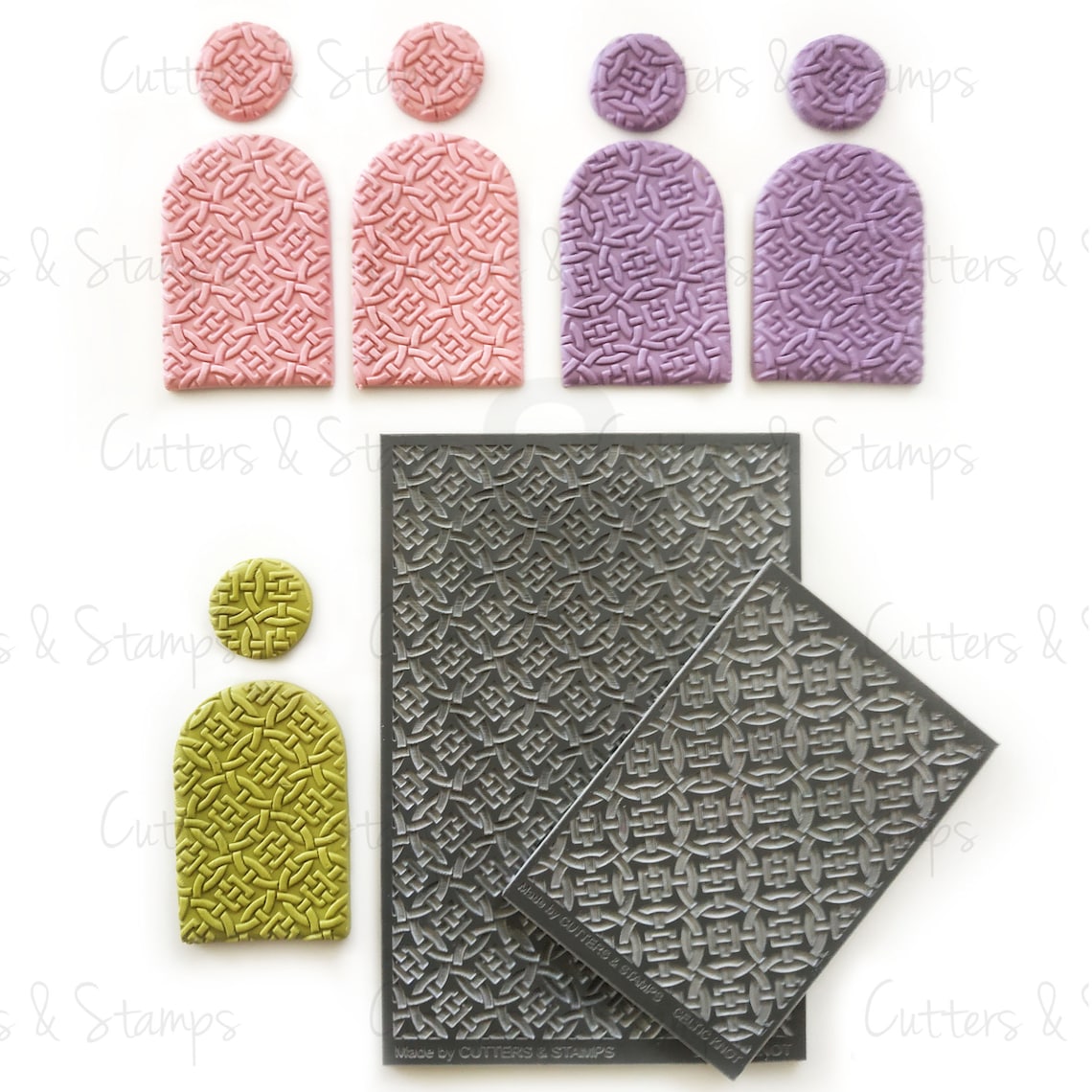 CELTIC KNOT Texture Mat for Polymer Clay Clay Pattern Stamps - Etsy