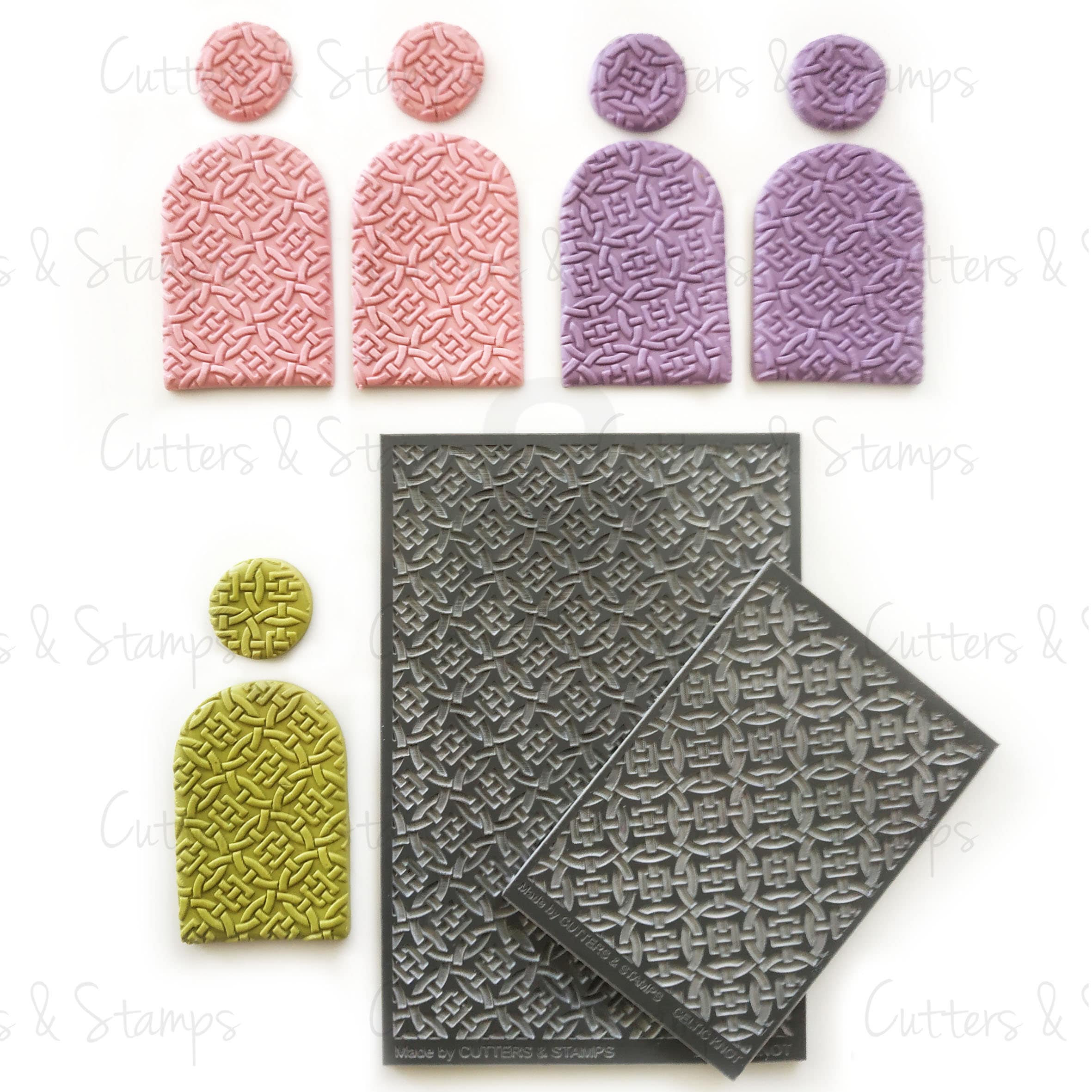 CELTIC KNOT Texture Mat for Polymer Clay Clay Pattern Stamps - Etsy