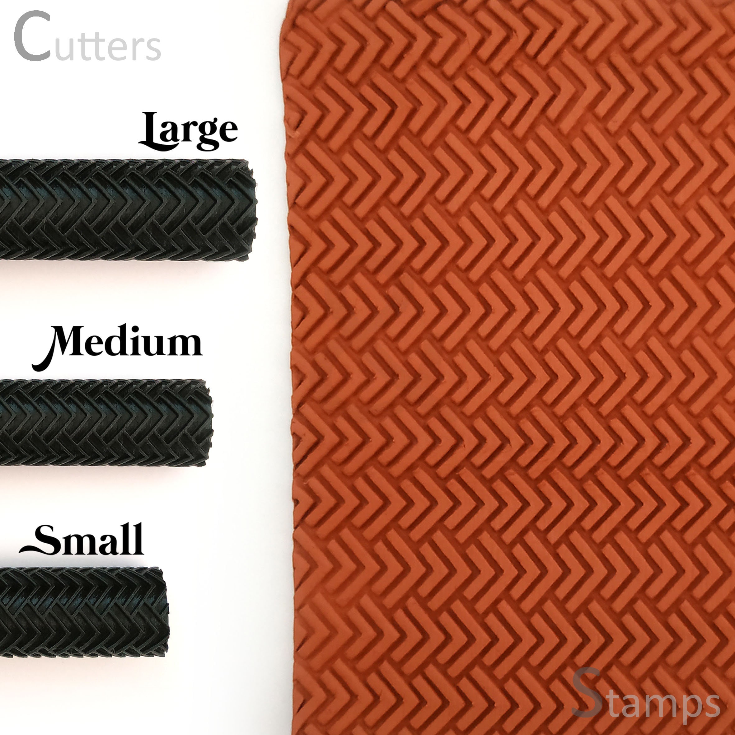 Chevron Pattern Texture Roller for Polymer Clay Chevron - Etsy