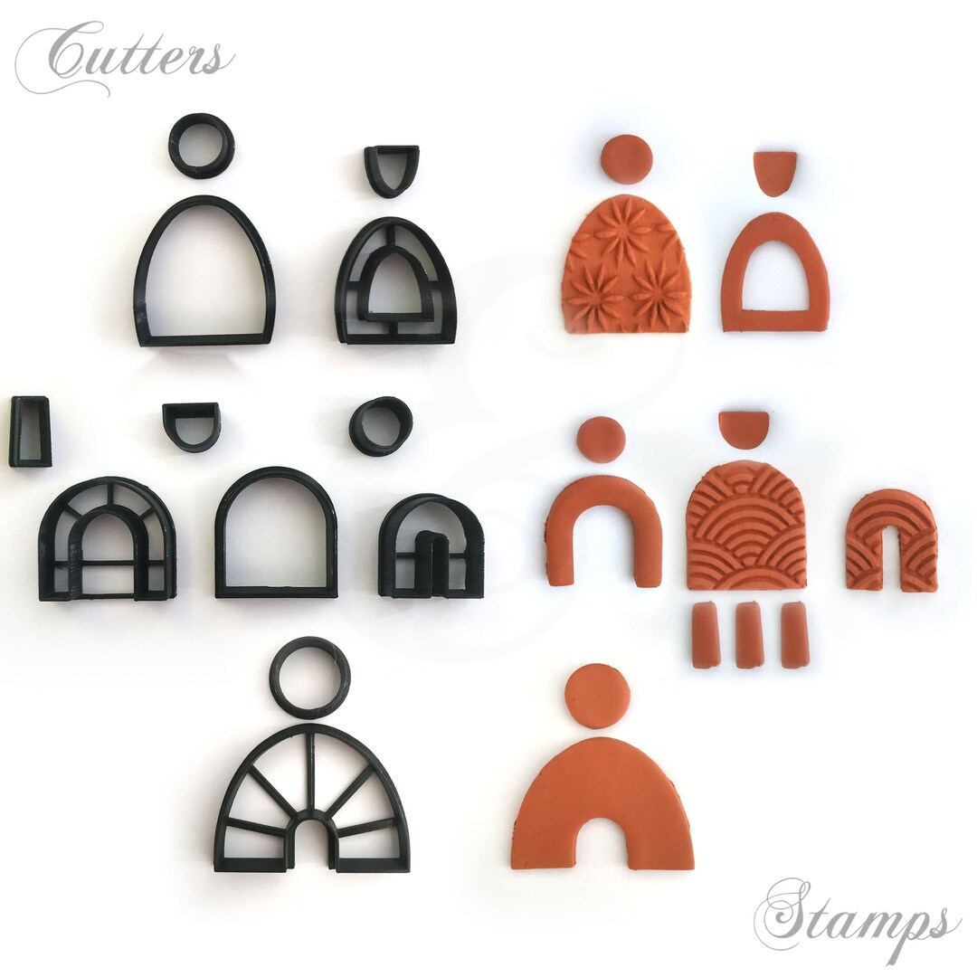 Arch Clay Cutter Sets | Polymer Clay Cutter Set | Shape Cutter | Unique ...