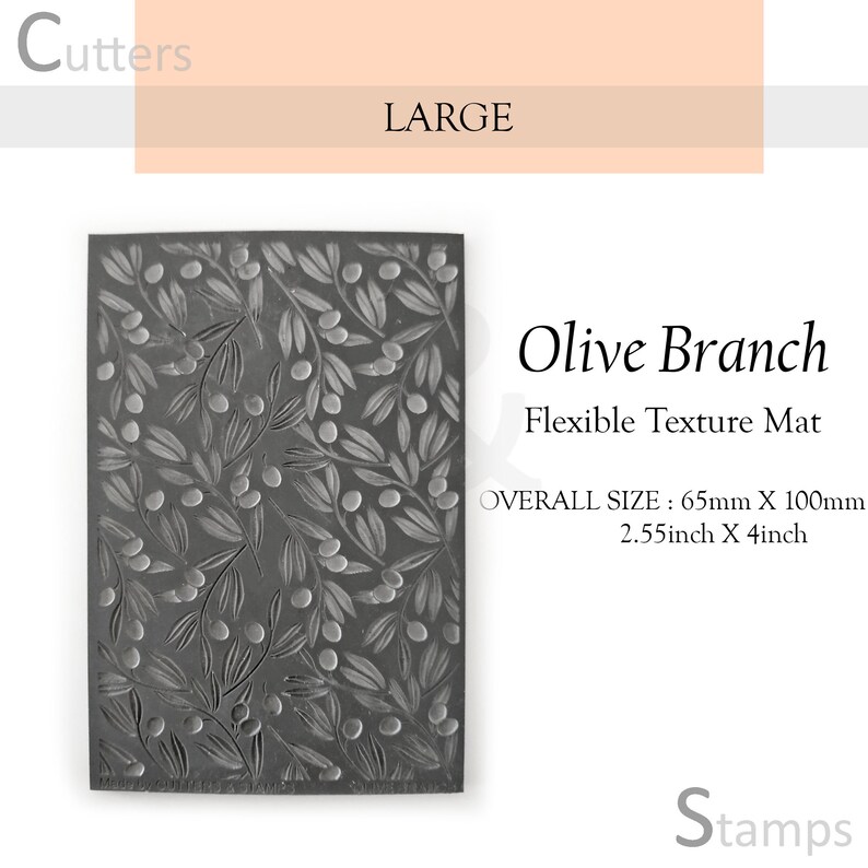 OLIVE BRANCH Texture Mat for Polymer Clay Clay Pattern - Etsy