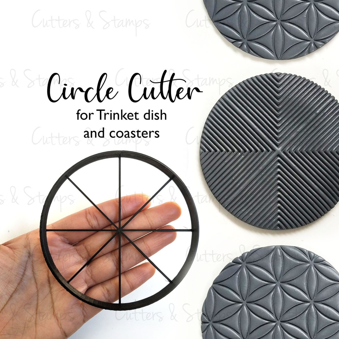 Large CIRCLE Cutter for Clay Creations | Trinket Dish Clay Cutter ...