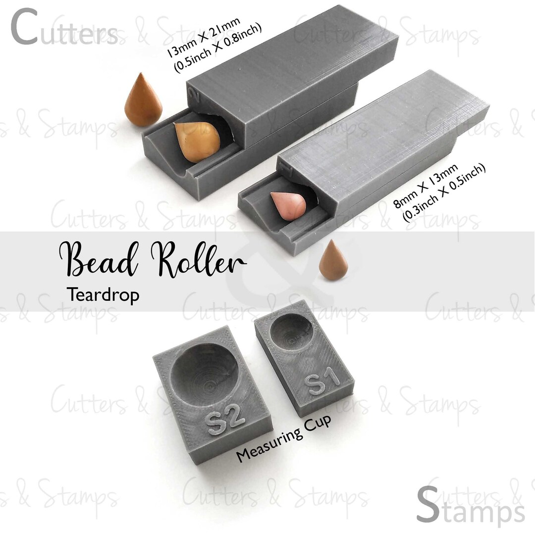 TEARDROP Bead Roller | Clay Bead Roller | Round Bead Roller for Polymer ...